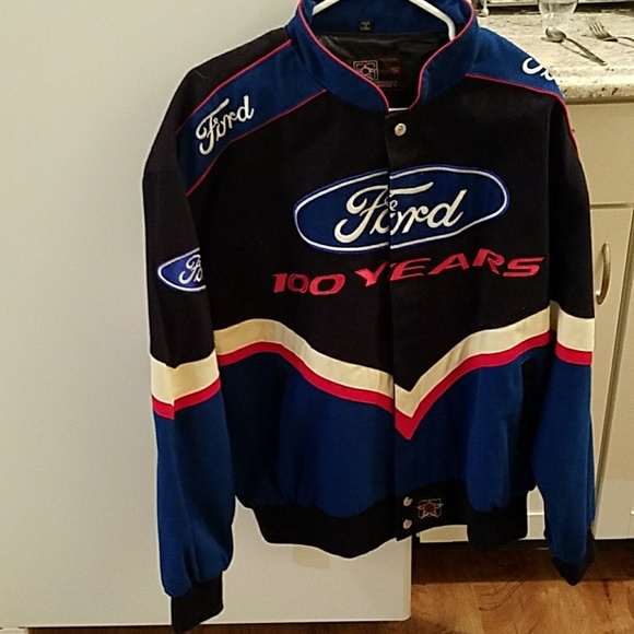 J H Design | Jackets & Coats | Ford Racing Jacket | Poshmark